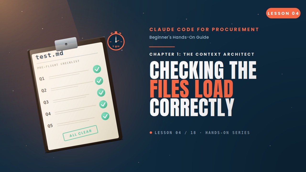 C1Ch1L4 Checking the Files Load Correctly