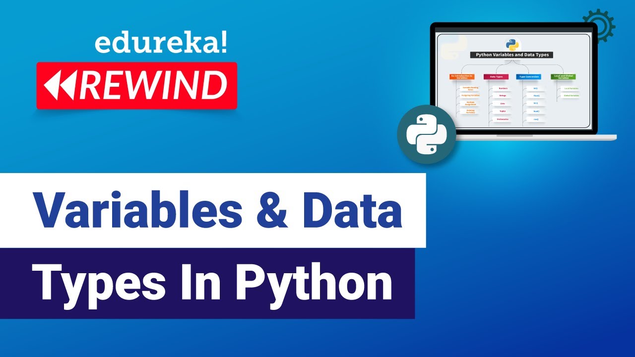 Variables & Data Types In Python | Python Tutorial For Beginners | Python  | Edureka  Rewind - 1