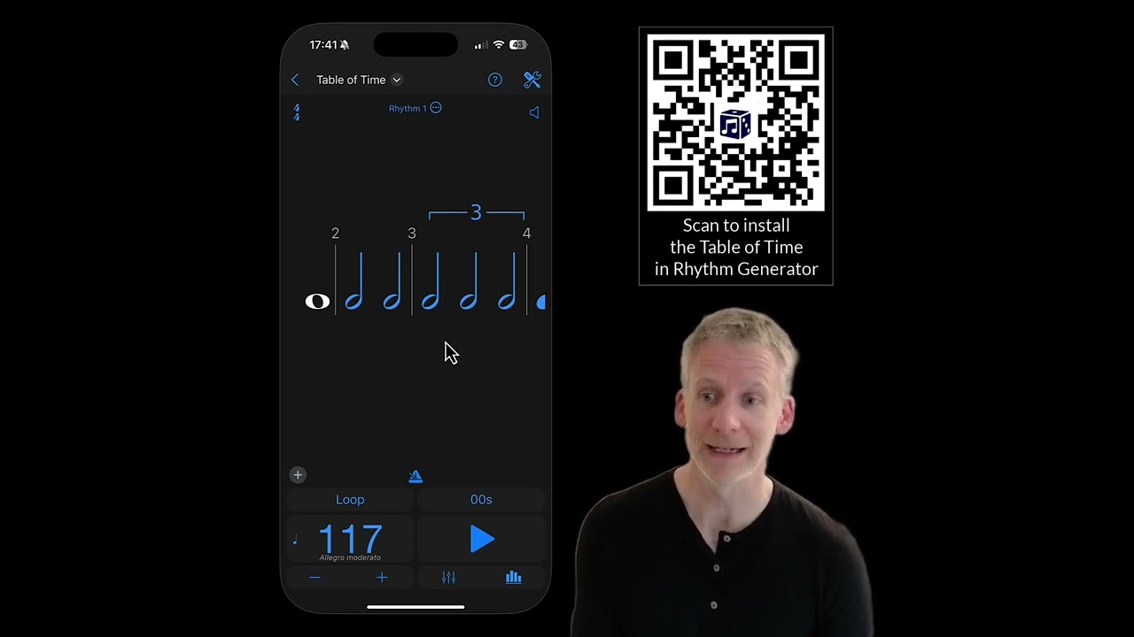 Table of Time with Rhythm Generator. How to create and print rhythms to PDF.