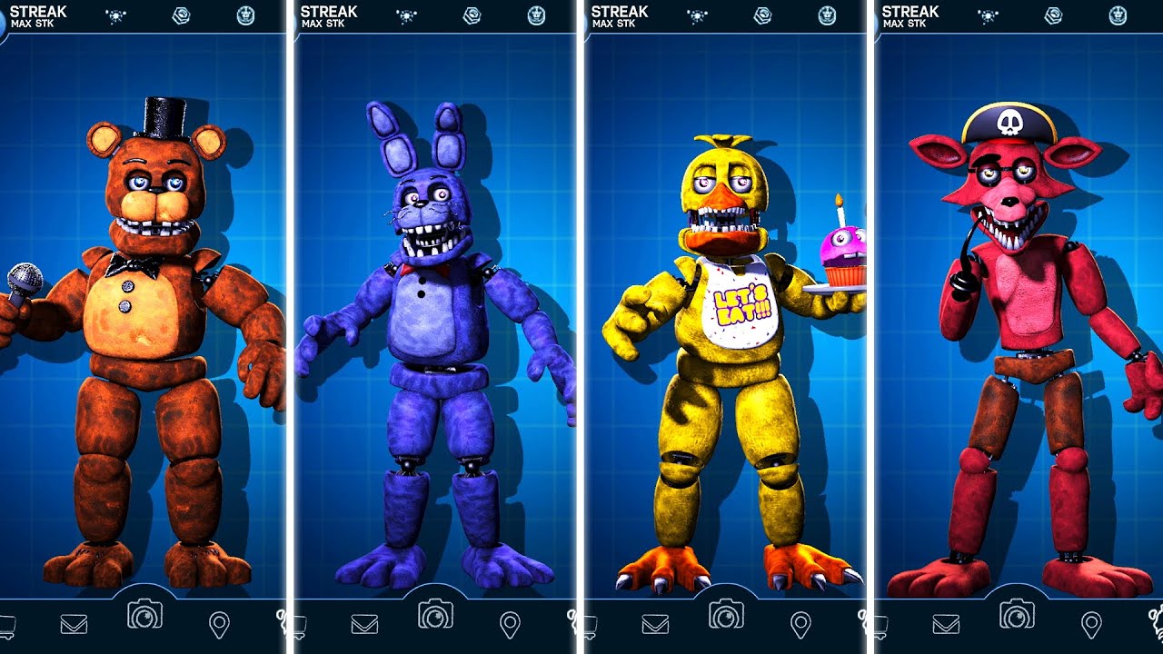 FNAF Fixed Withered Animatronics Workshop Animations