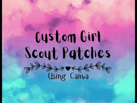 Girl Scout Patches in Canva SD 480p
