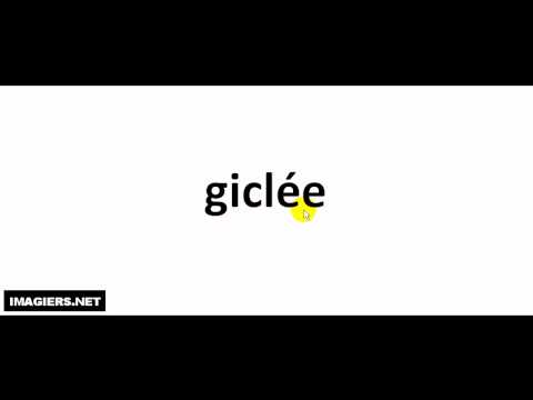 How to pronounce giclée