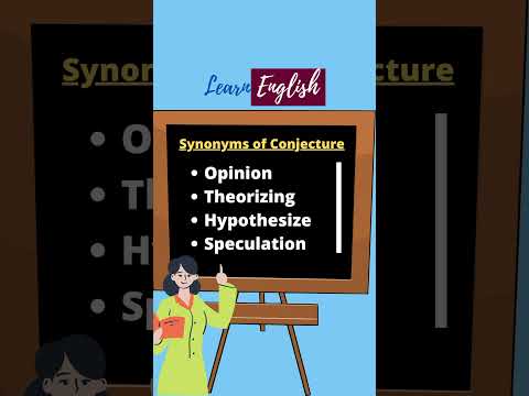 Synonyms of Conjecture? | Conjecture का Synonyms? #shorts #learnenglishmeaning #synonyms