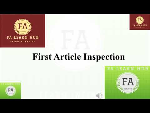 First Article Inspection | FAI | FAI as per AS9102:C|