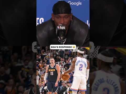 Shai's reaction to his answer on stopping Nikola Jokic 😂