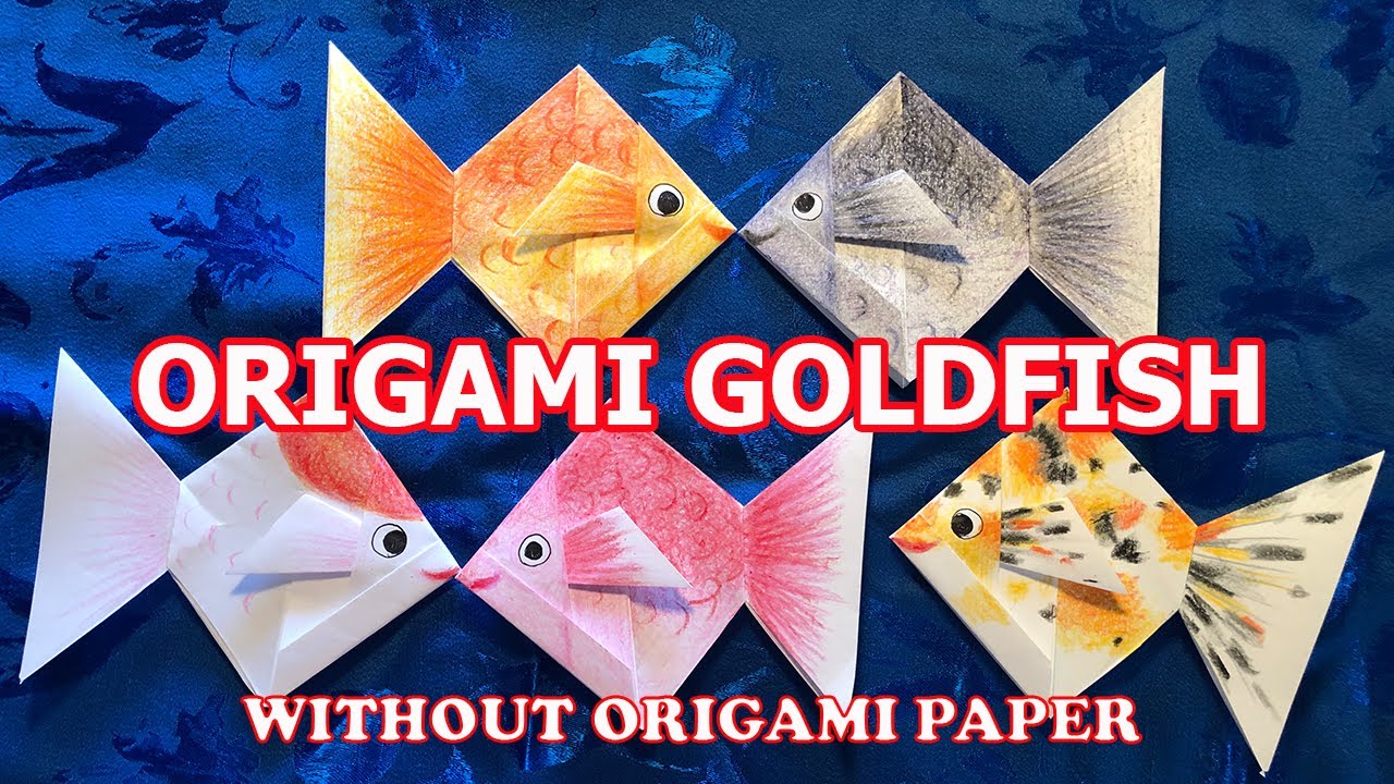 Origami Goldfish without Origami Paper