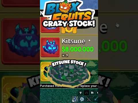 Crazy Stock 🤯 Kitsune In Mirage stock 😱 Blox Fruits #bloxfruit #kitsune