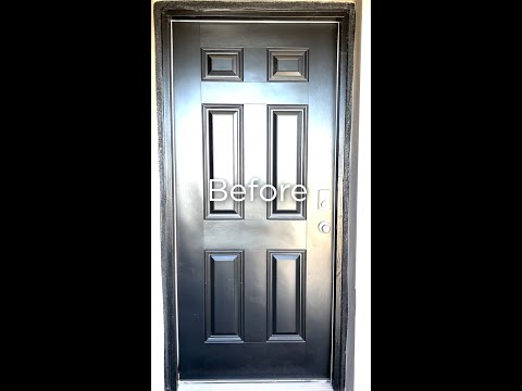 Black Front Door Makeover βοΈ