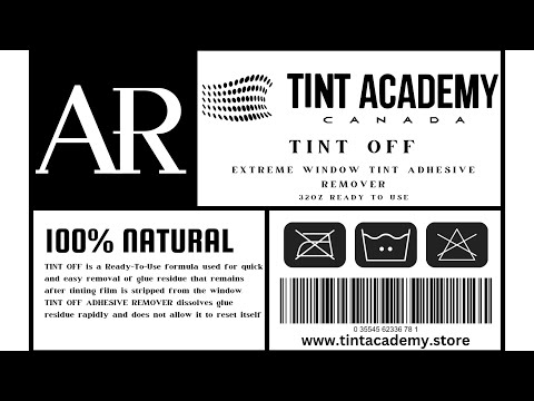 Window Tint Adhesive Remover