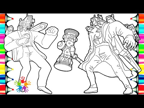 SKIBIDI TOILET / TITAN CAMERAMAN VS UPGRADED TITAN CAMERAMAN Coloring Pages / NCS Music