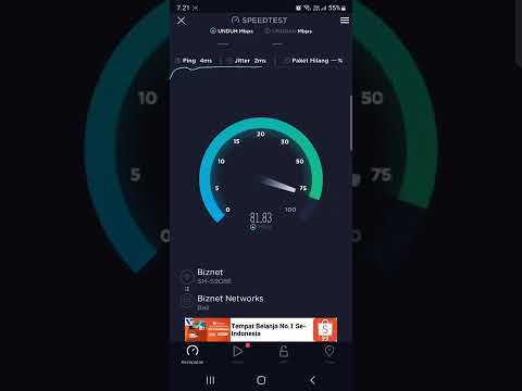 Test speed Biznet 75mbps #shorts #biznet