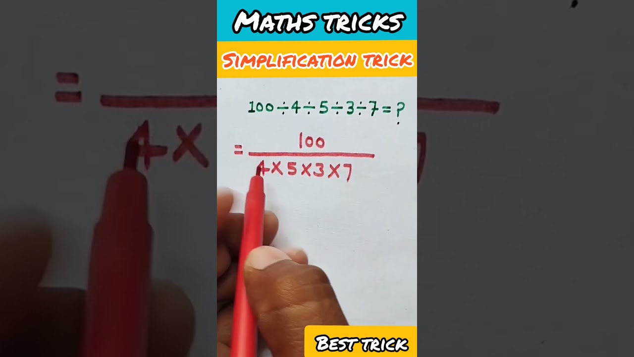 simplification best trick😱, #simplification #maths #tricks #shorts #division  #youtubeshorts #viral