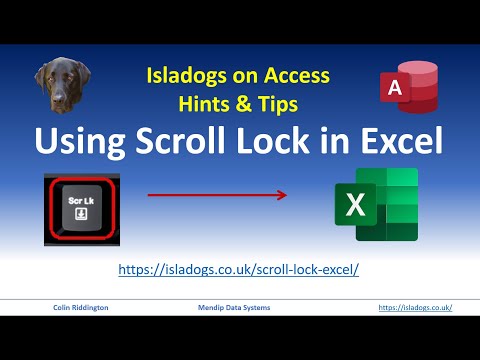Using Scroll Lock in Excel