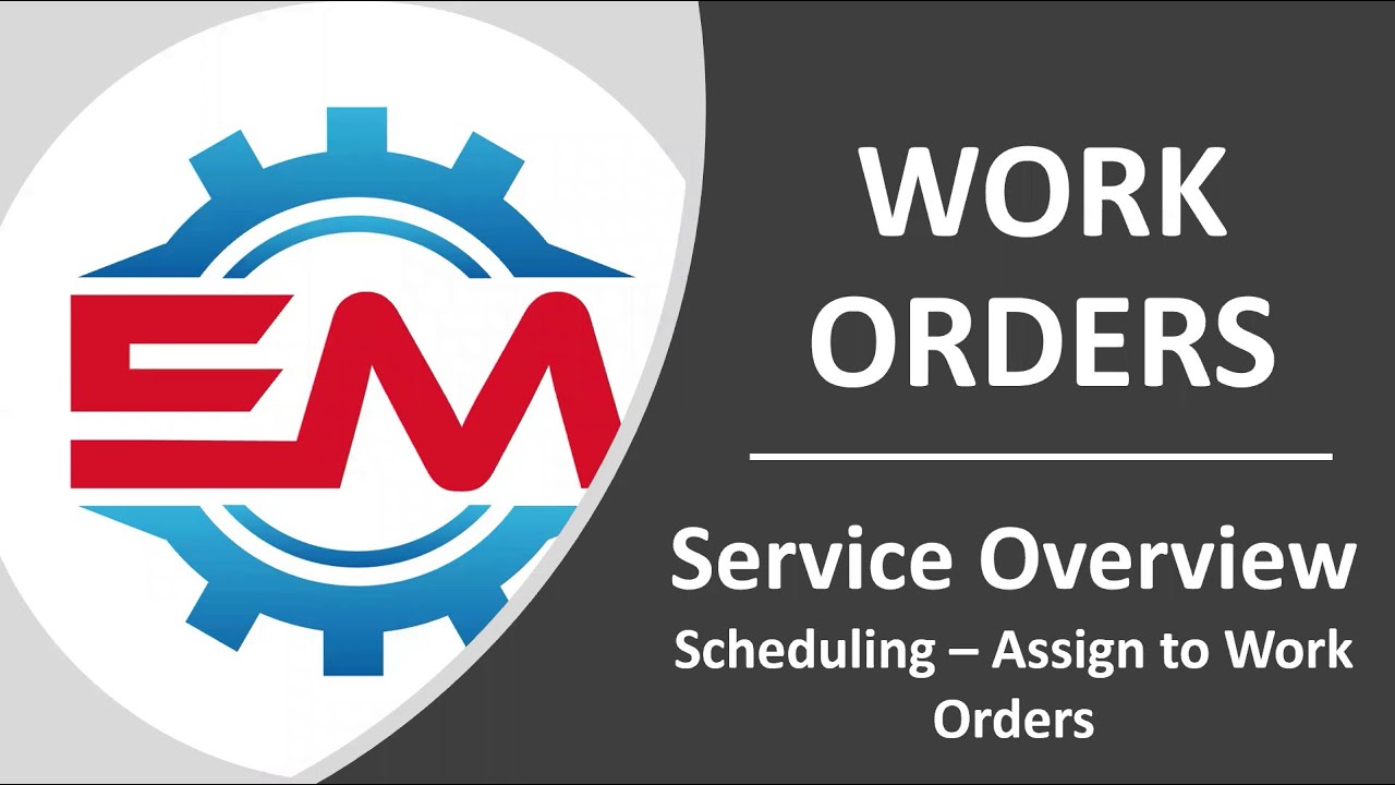 Work Orders - Service Overview - Converting to Work Orders