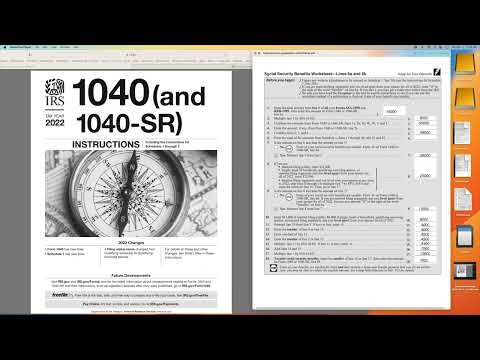 How to use Social Security Benefits Worksheet—Lines 6a and 6b of 1040 SR