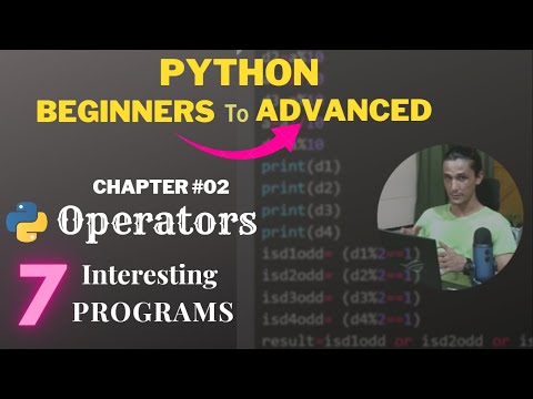 Operators in Python | 7 example programs on operators | The Joy of Computing using Python