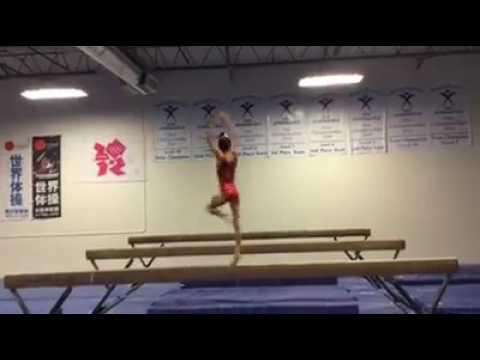 Mia Viola training Beam & Bars – Gymnastics Coaching.com