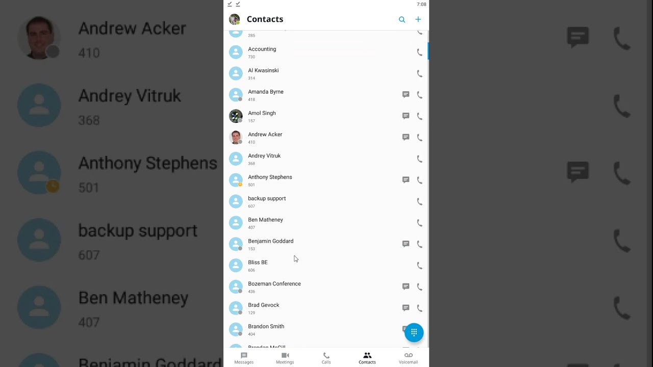 Elevate UC: Calls and Contacts