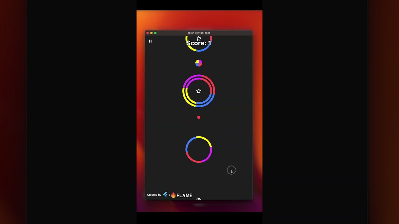 Color Switch Game Tutorial using Flame Engine #flameengine #flutter #tutorial
