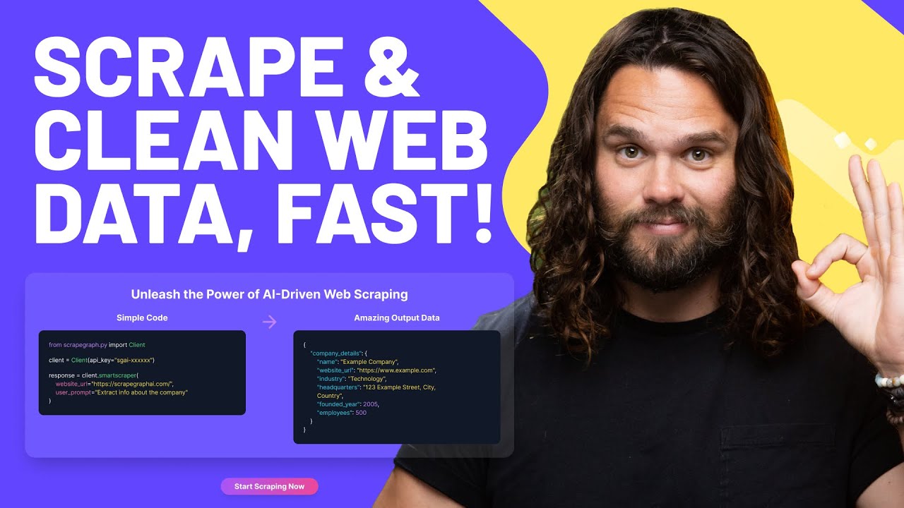 Instantly Extract and Organize Web Data with ScrapeGraphAI
