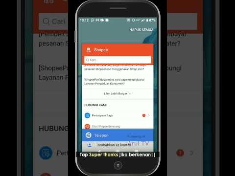 Cara Menghubungi CS Shopee !!