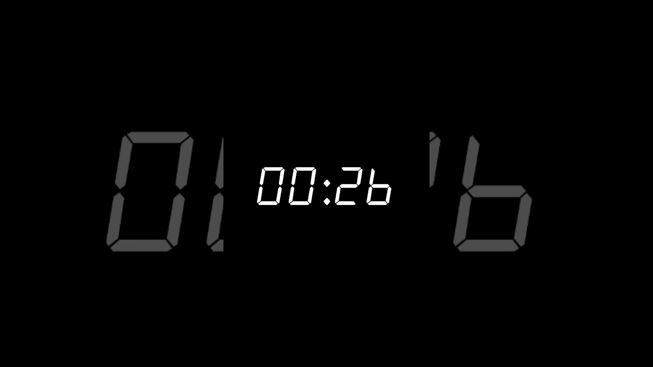 40 Second Countdown Timer | Digital Clock #timer #countdown #40secondtimer #shorts