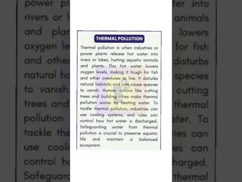🔴 Thermal Pollution | What In Thermal Pollution | Thermal Pollution In Water