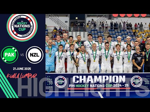 FIH Hockey Men's Nations Cup 2024-25 Highlights: Gold Medal Match: Pakistan vs New Zealand |Match 20