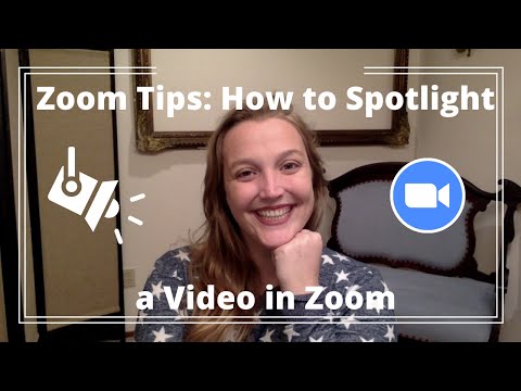 Zoom Tips: How to Spotlight a Video in Zoom