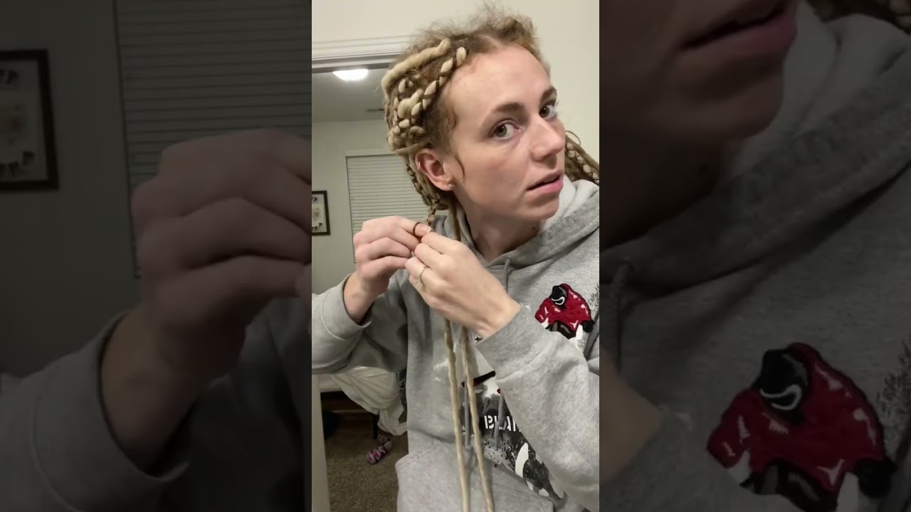 How to install dreadlock extensions #dreads #dreadlockextensions #howto