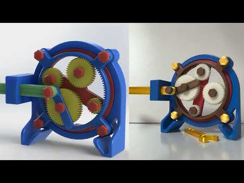 STL file Mechanical principles Toy I (Rotary piston mechanism) 🏠・3D ...