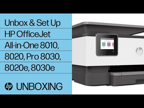 Unbox and Set Up | HP OfficeJet All-in-One 8010, 8020, Pro 8030, 8020e, 8030e Printers | HP Support