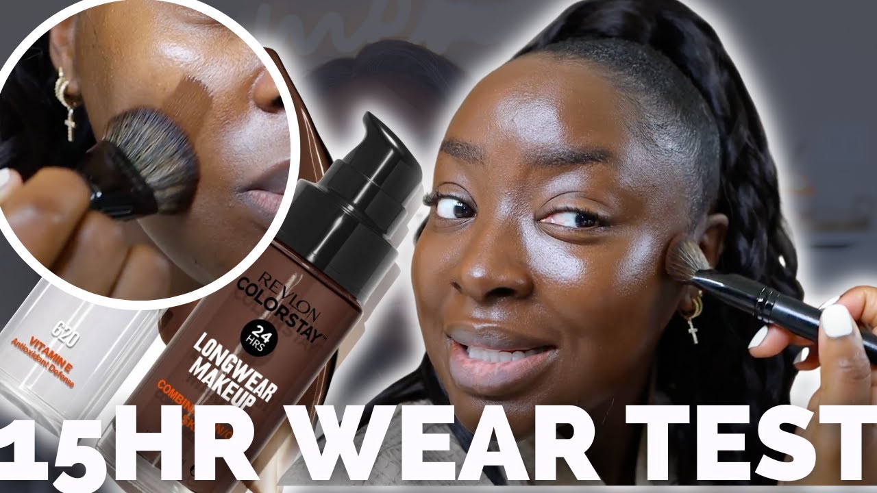 15hrs later | Revlon COLORSTAY Longwear Foundation First Impressions $12 | MenaAdubea