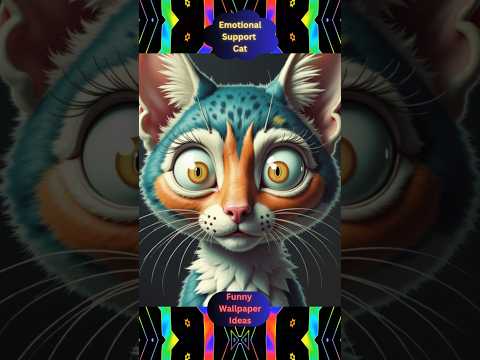 Emotional Support Cat Wallpapers #catlover #catmom #felineantics #gamer #gaming #wallpaper #wallart