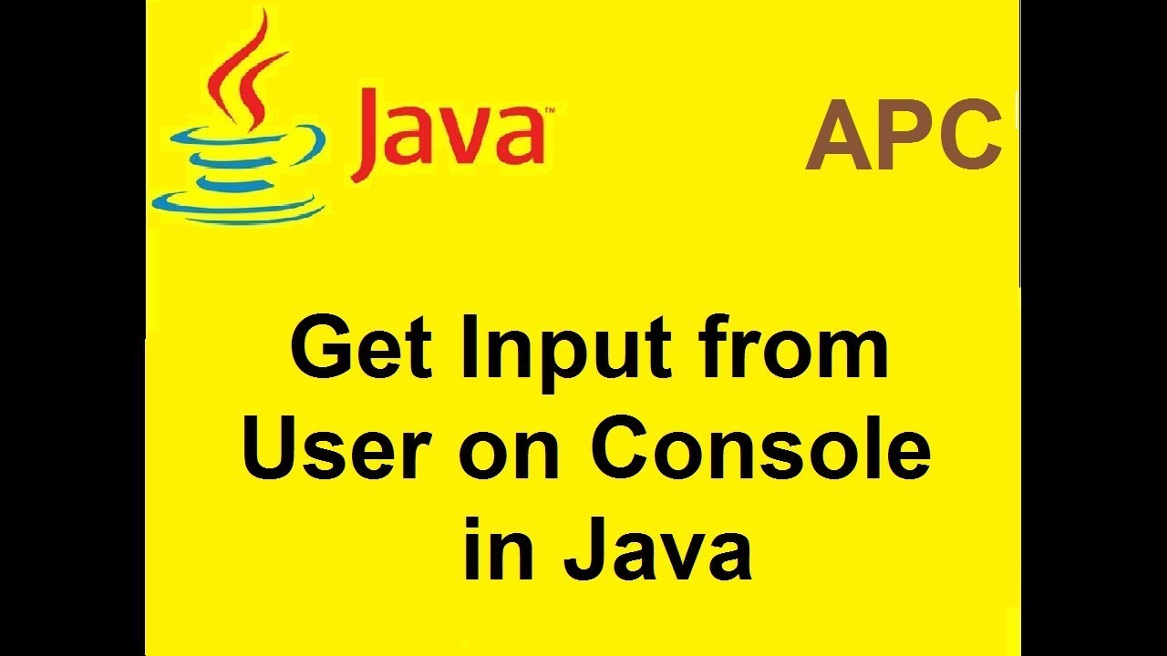Get Input from User on Console in Java