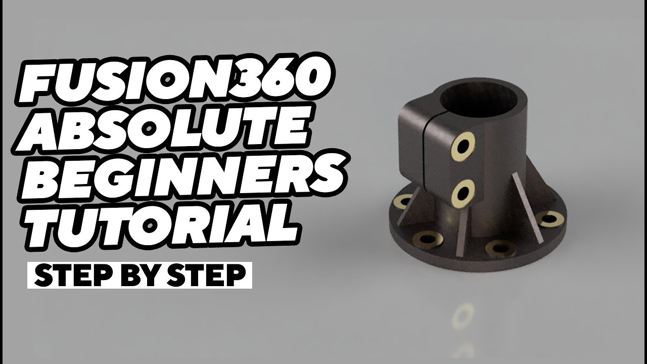 Fusion 360 Absolute beginners Tutorial |Basic cad design tutorial