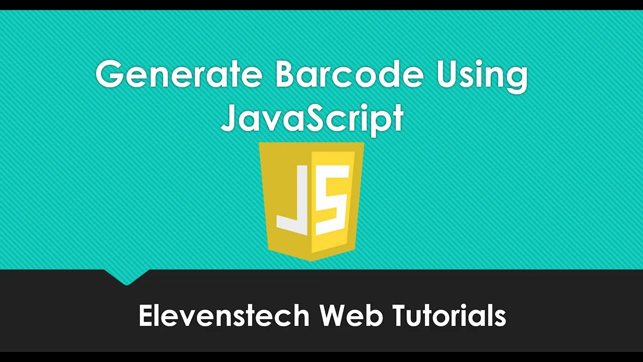 Generate Barcode using JavaScript