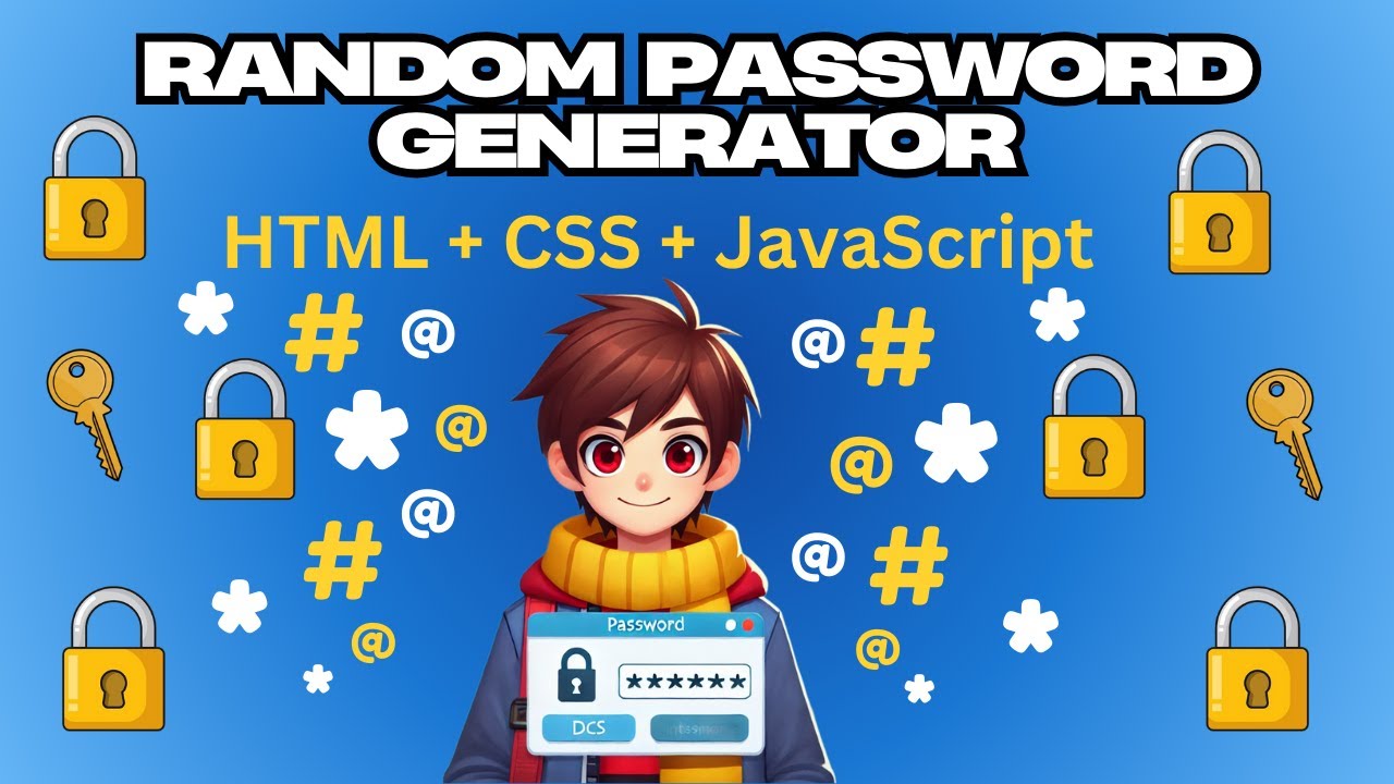 Random Password Generator Using HTML, CSS & JavaScript | Secure & Easy Tutorial
