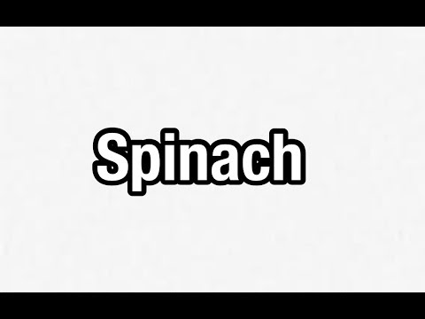 Spinach in Tamil
