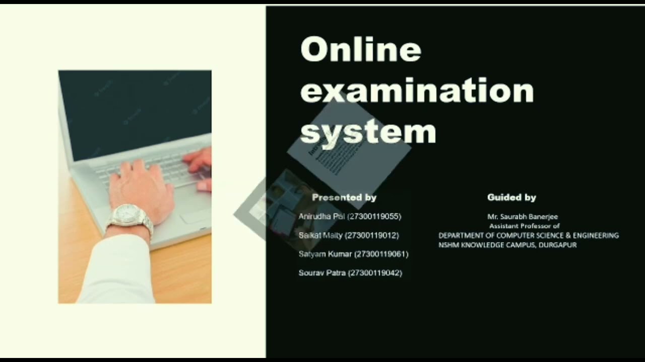 Online examination system ppt || Final year ppt presentation || online examination system project