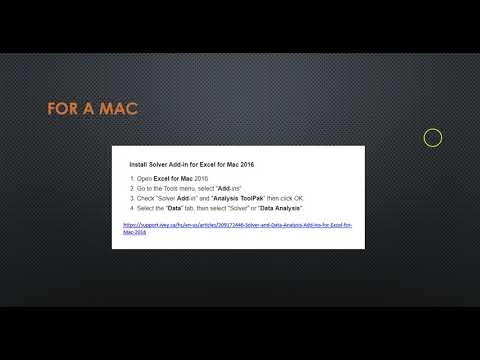 Installing the Data Analysis Toolpak in Excel