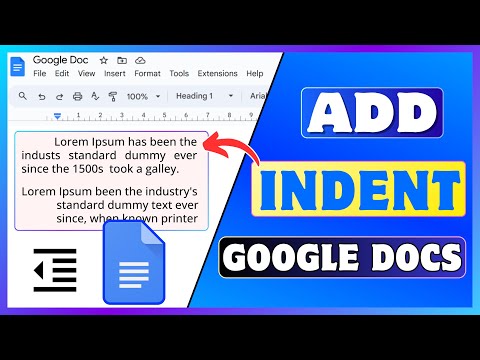 How To Indent On Google Docs | Add Hanging Indent On Google Docs