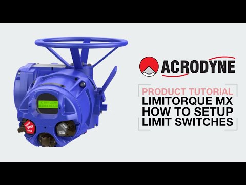 How to setup Limit Switches of Limitorque MX Actuator?