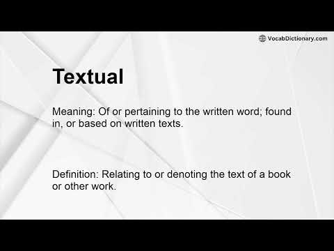 Textual Meaning