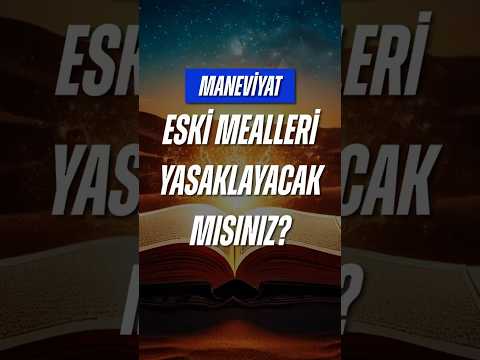 Diyanete bir soru. Eski mealleri de yasaklayacak mısınız? #allah #diyanet #kuran #kuranıkerim