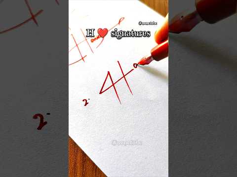How to sign the letter H ❤?