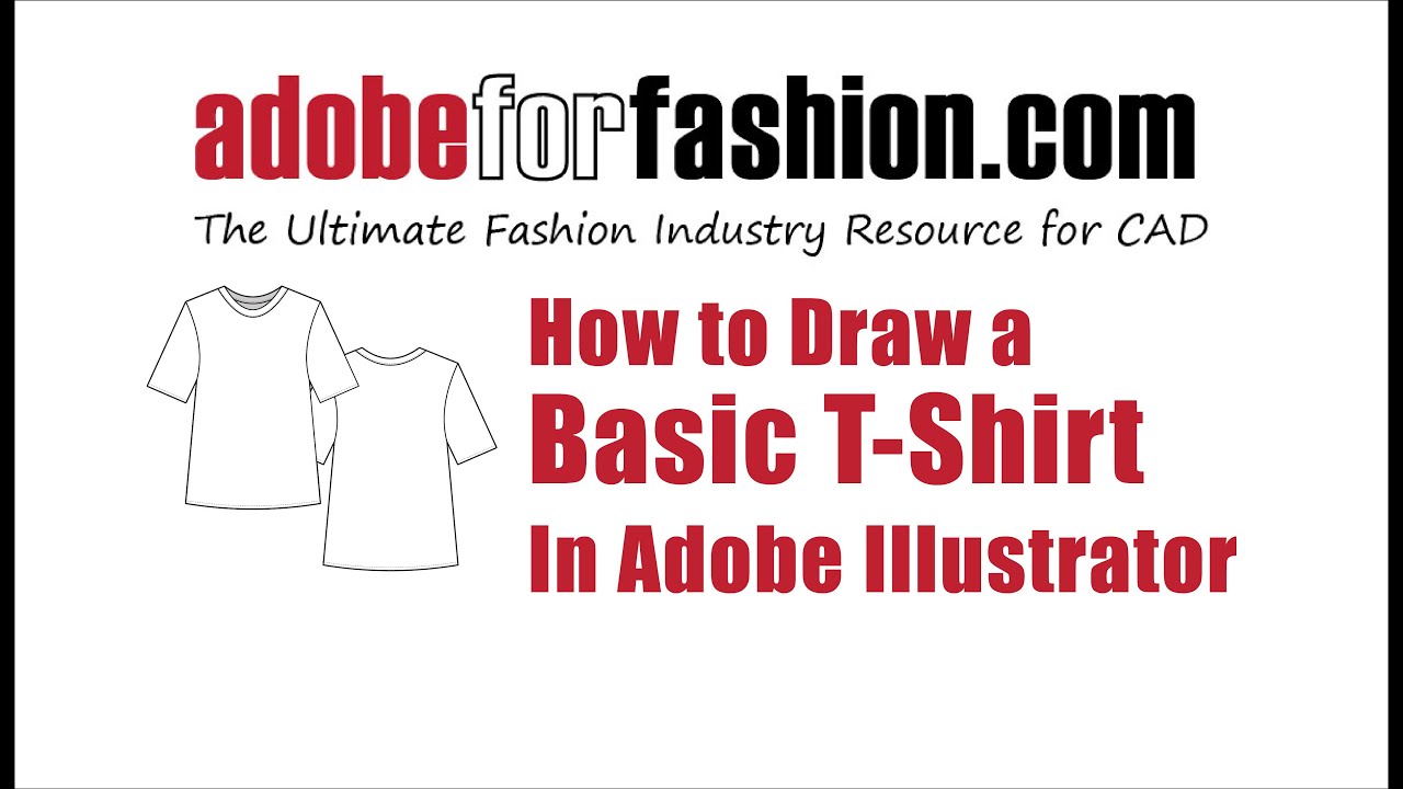 How to draw a basic T shirt flat in adobe illustrator
