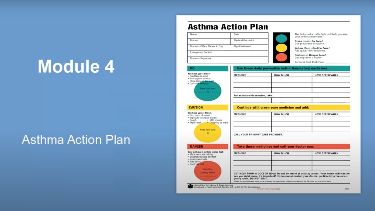 Asthma education video modules: Module 4—Asthma Action Plan
