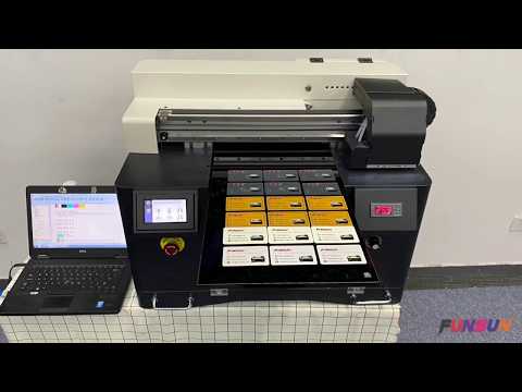 Name card /ID card Printing by Funsun UV flatbed printer