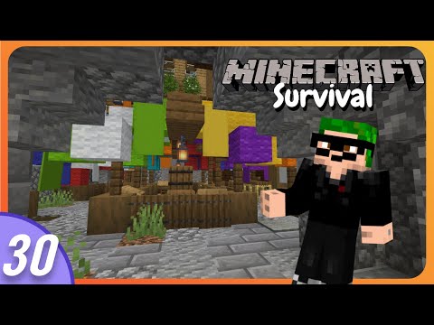 Making a Medieval Marketplace! - Minecraft Singleplayer Survival #30